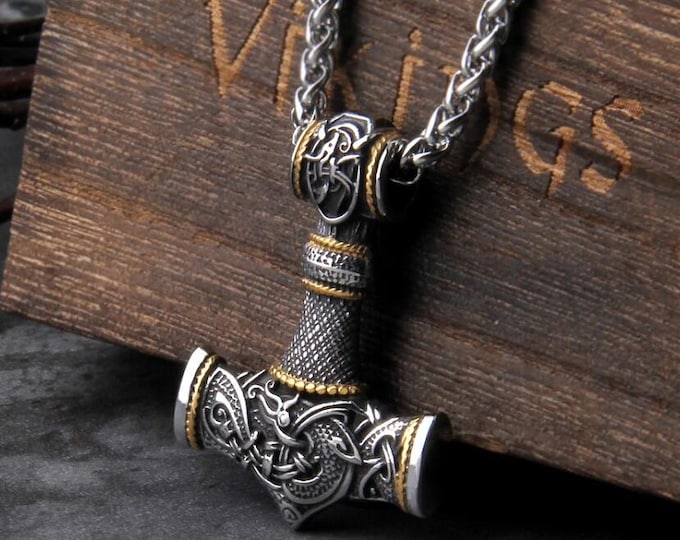 The Mjolnir Pendant - Thor’s Hammer Amulet - Mjölnir - Etsy