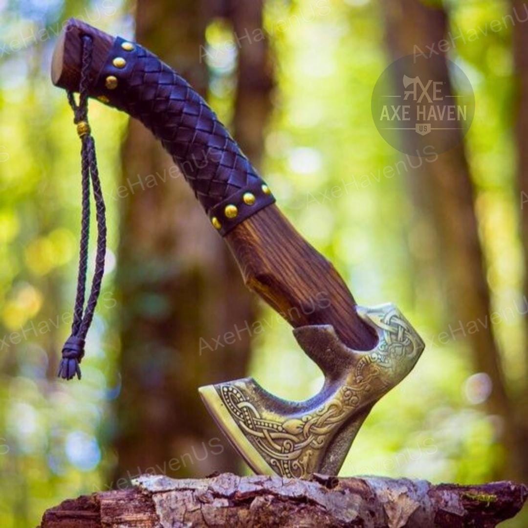 Custom Viking Axe, Forged Viking Axe, Norse Axe, Leviathan Axe ...