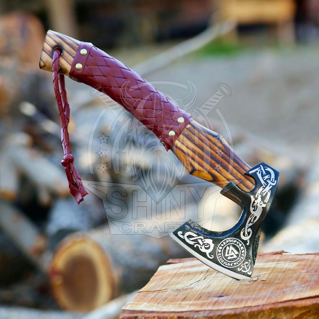 Custom Viking Axe, Forged Viking Axe, Norse Axe, Leviathan Axe ...