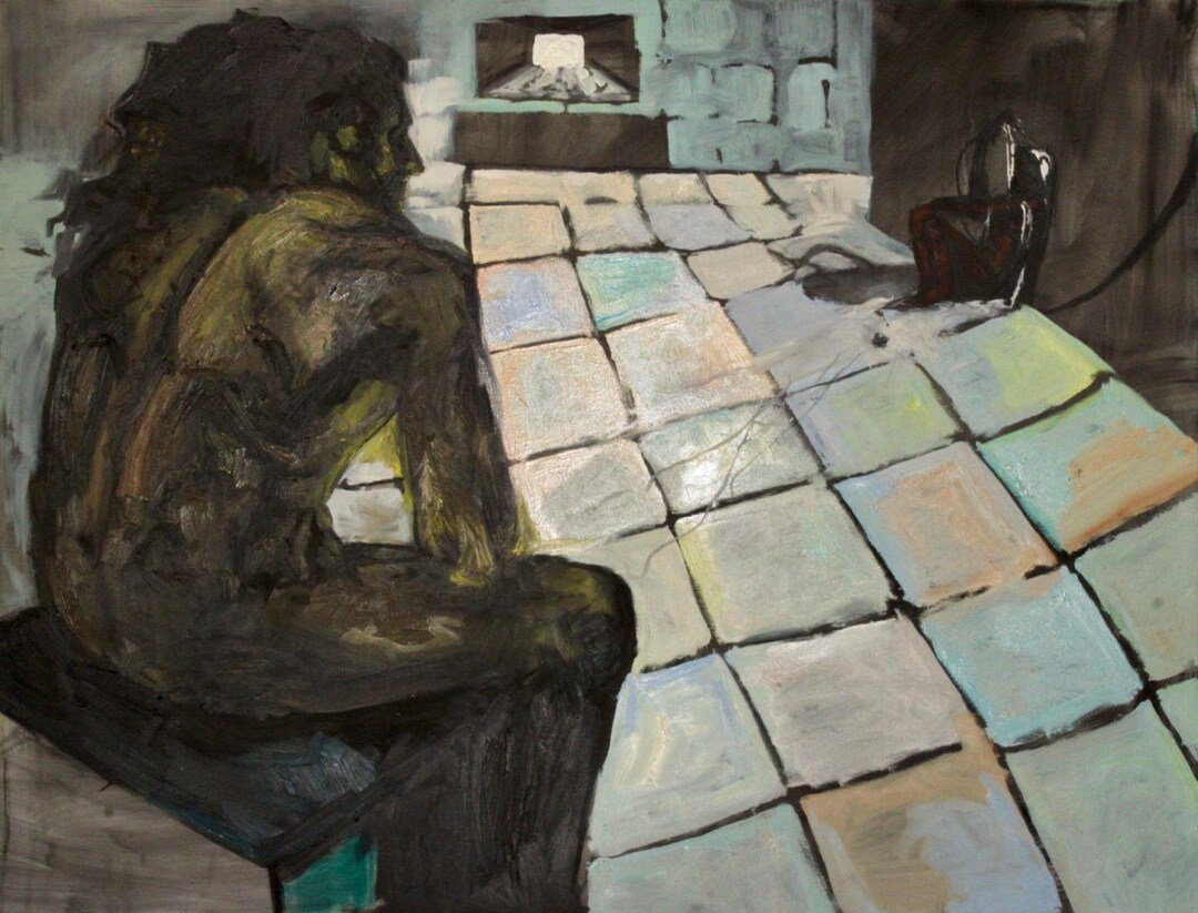 The Bath, Original Oil Painting on Canvas, 100x150 Cm, 2024 - Etsy