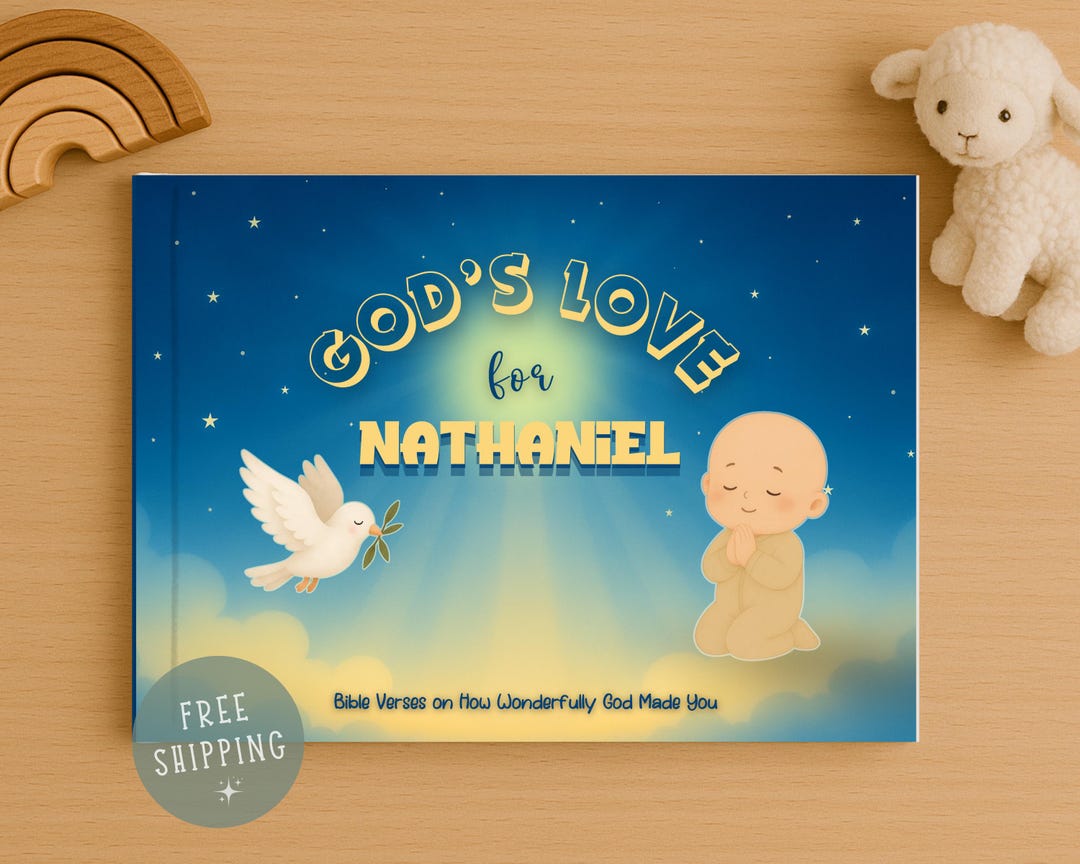Custom Bible Verse Baby Book, God’s Love for Baby Personalized Children ...