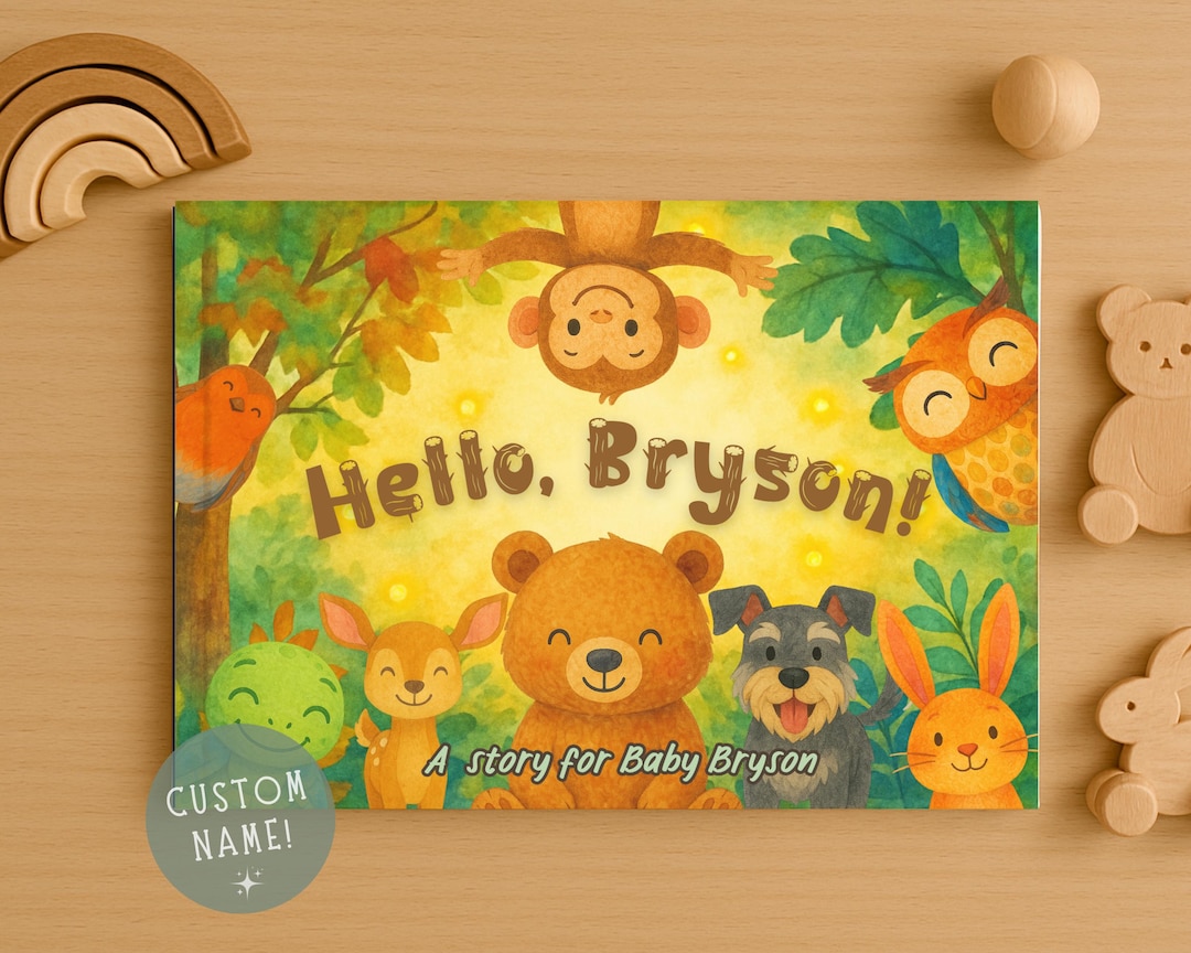 Custom Baby Book, Personalized Children’s Book, Hello Baby Book Gift ...