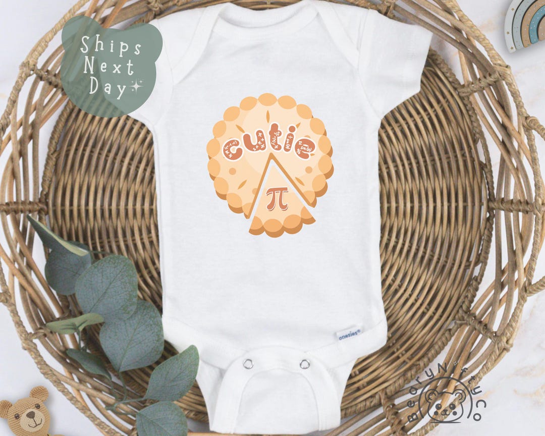 Cutie Pie Chart Baby Onesies® Brand, Funny Pun for Pi Day Baby Bodysuit ...