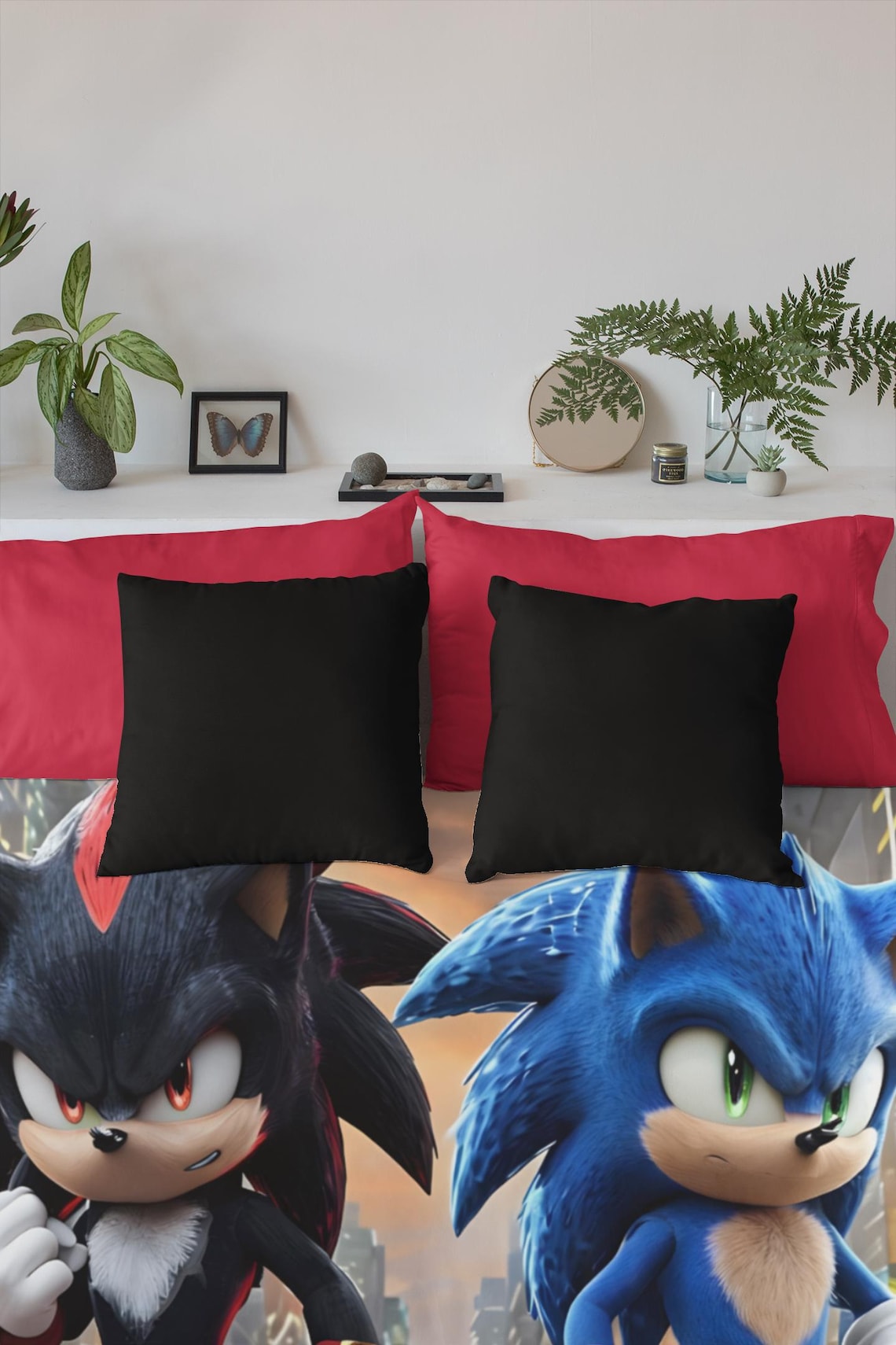 Shadow & Sonic Comforter: Whimsical Adventure Bedding - Etsy