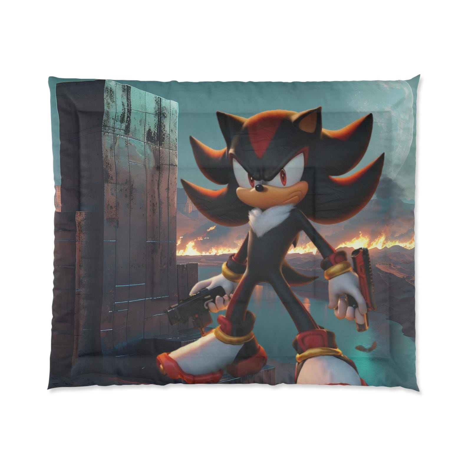 Shadow the Hedgehog Comforter: Sonic Movie Bedding - Etsy