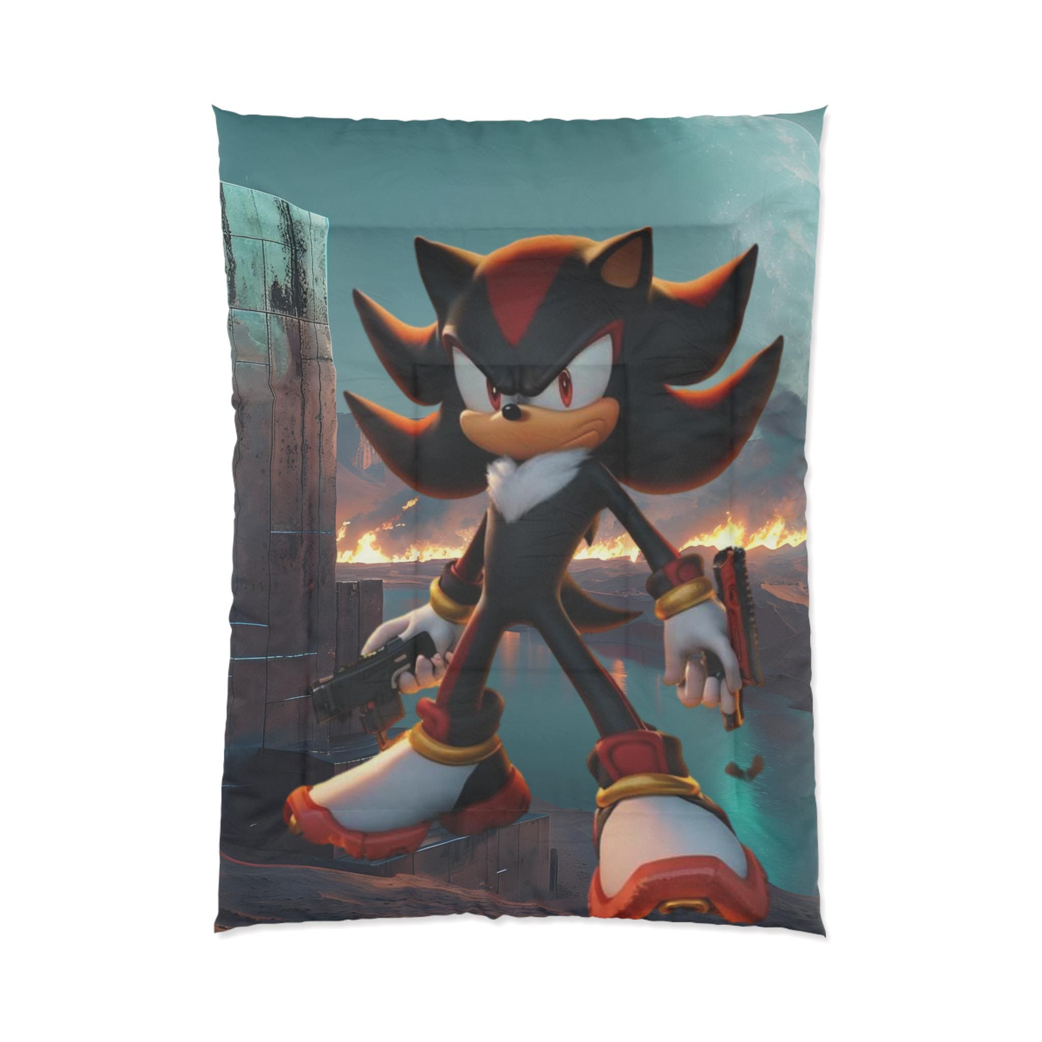 Shadow the Hedgehog Comforter: Sonic Movie Bedding - Etsy