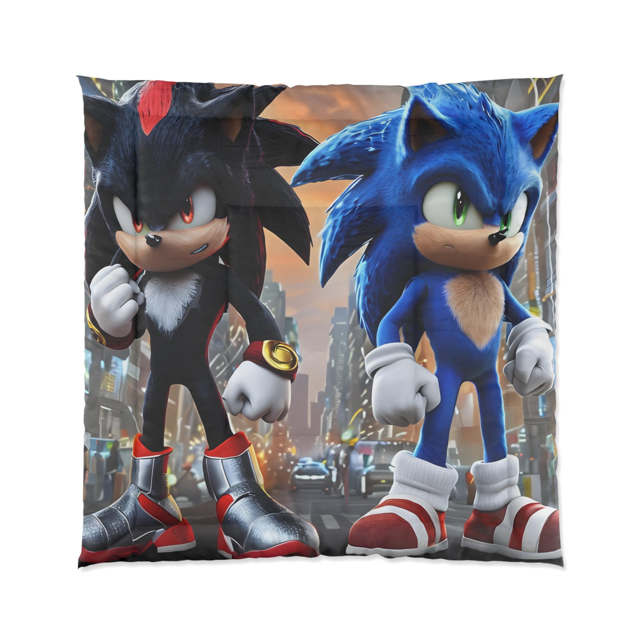 Shadow & Sonic Comforter: Whimsical Adventure Bedding - Etsy