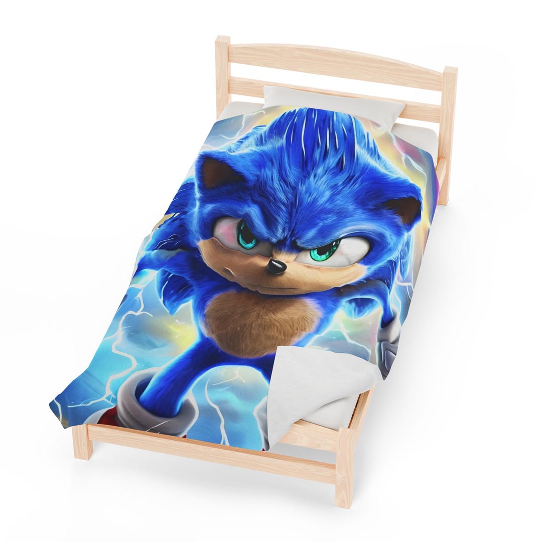 Sonic the Hedgehog Blanket/ Gamer Blankets/ Sega Characters/ Sonic ...