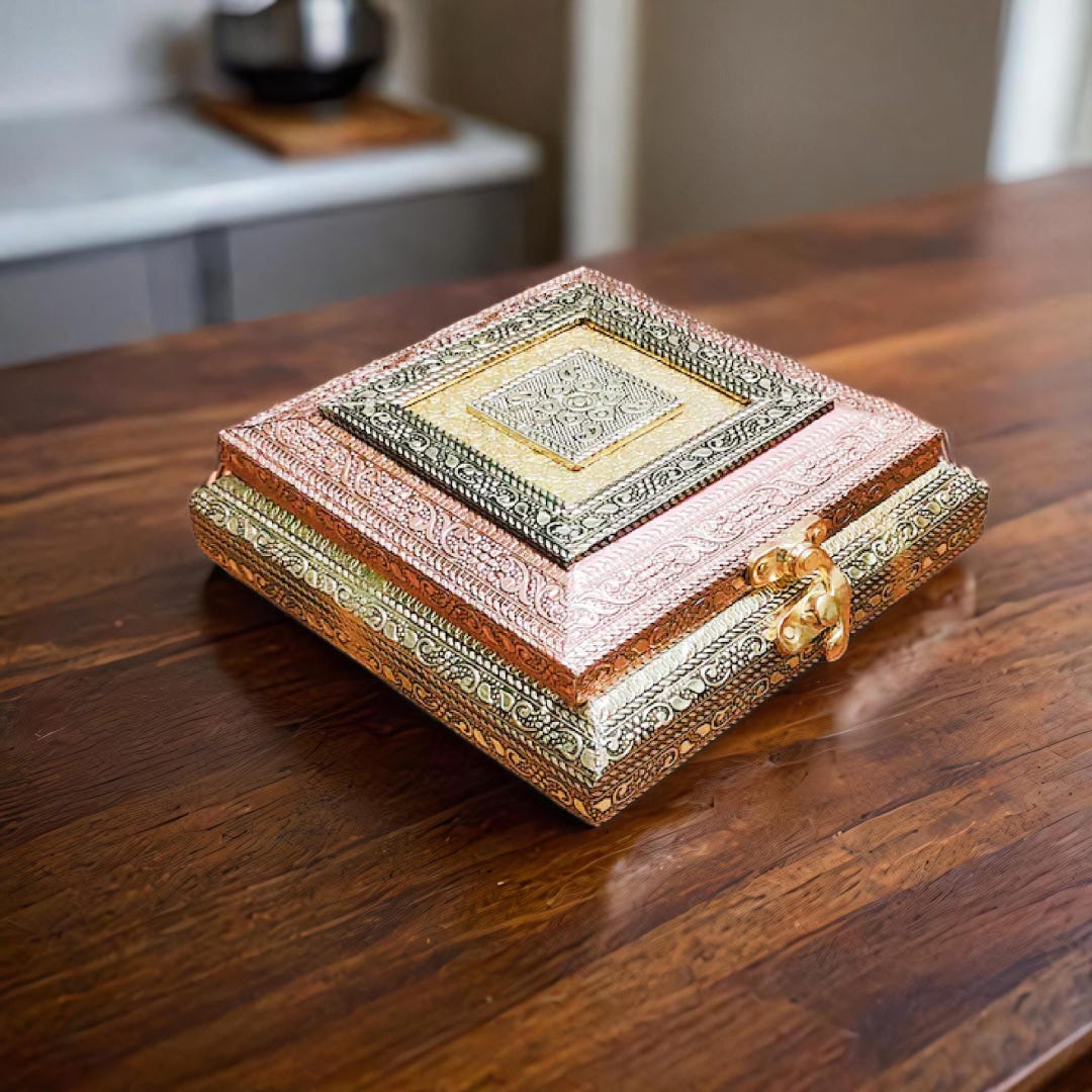 Wooden Dry Fruit Box Gift Box Wedding Favors Gift Return Gift Indian