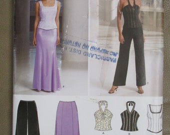 Uncut New Look Sewing Pattern 6584 Misses Tops Pants Skirts Sewing ...