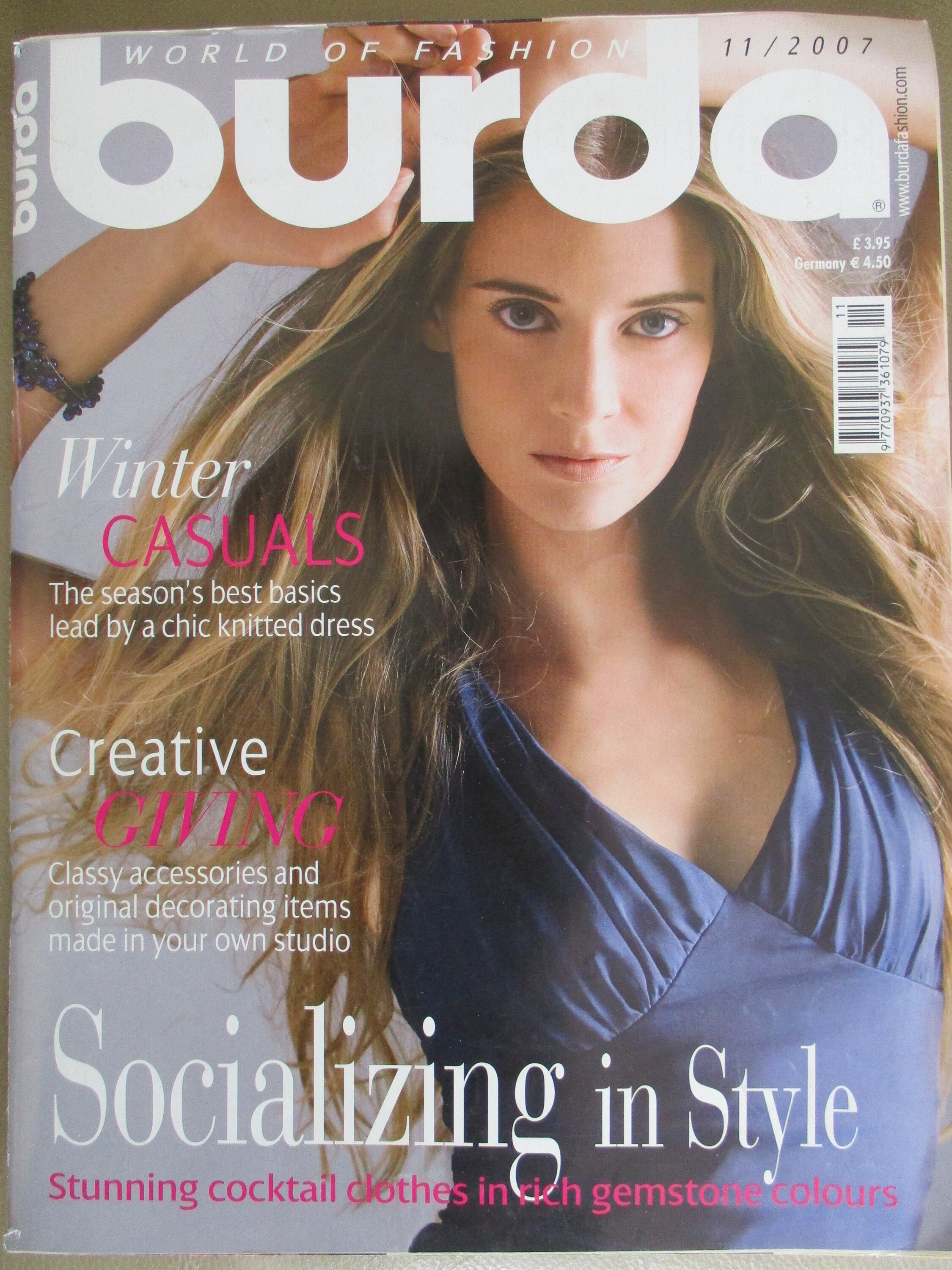 Burda World of Fashion Sewing Pattern Magazine 11/2007 - Etsy