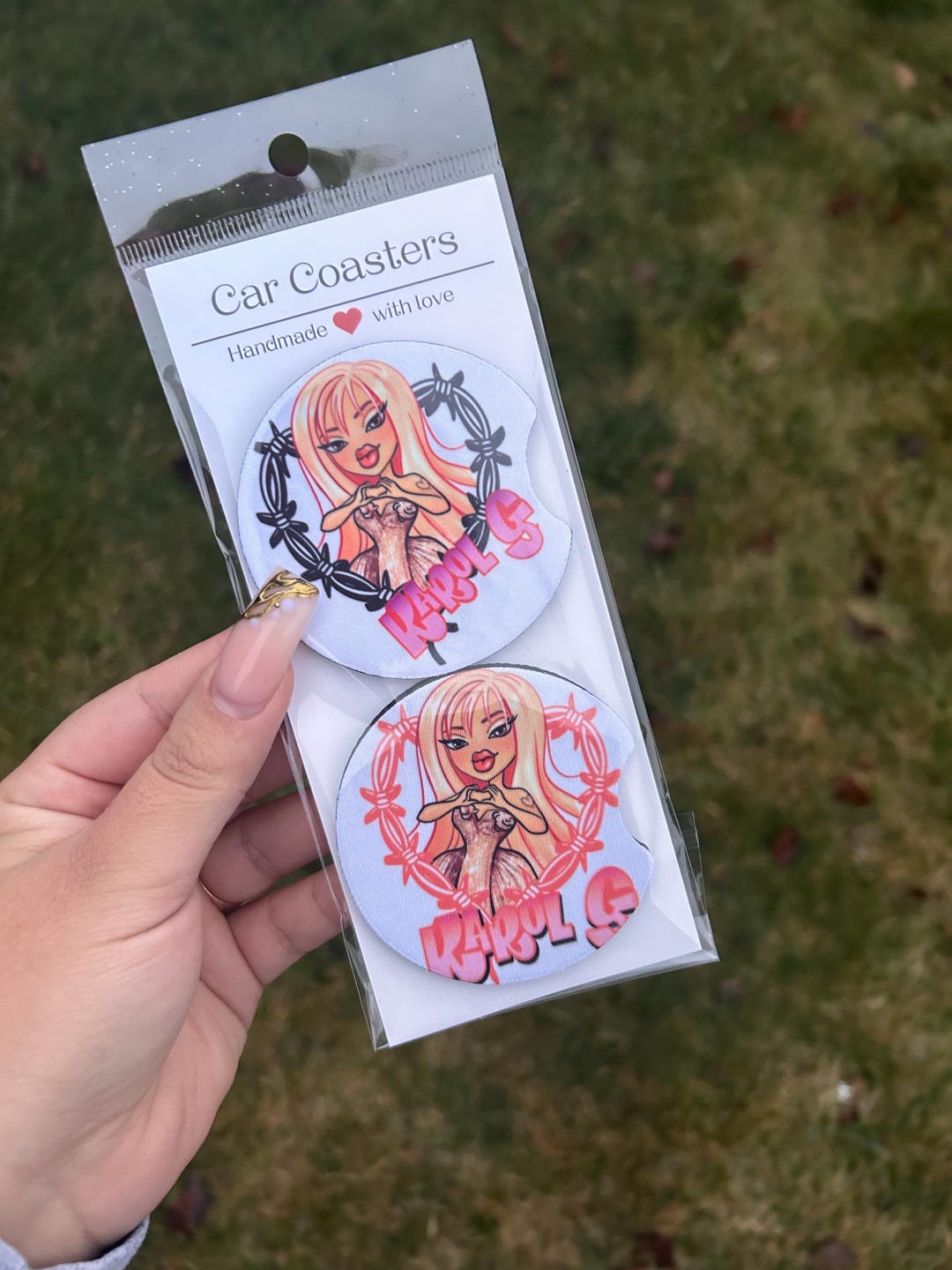 Karol G Bratz Doll, Cute Car Coaster Set of Two, Cute Car Coaster ...