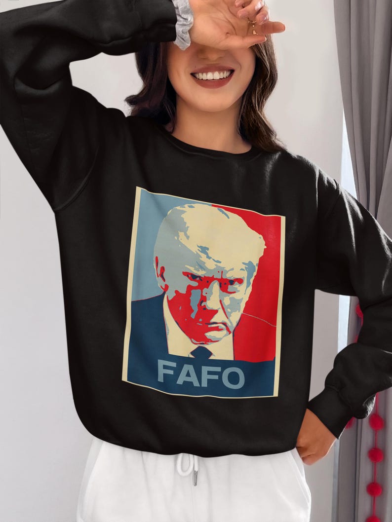 Donald Trump Mugshot FAFO Png | Funny FAFO Trump Photo | USA Flag Retro ...