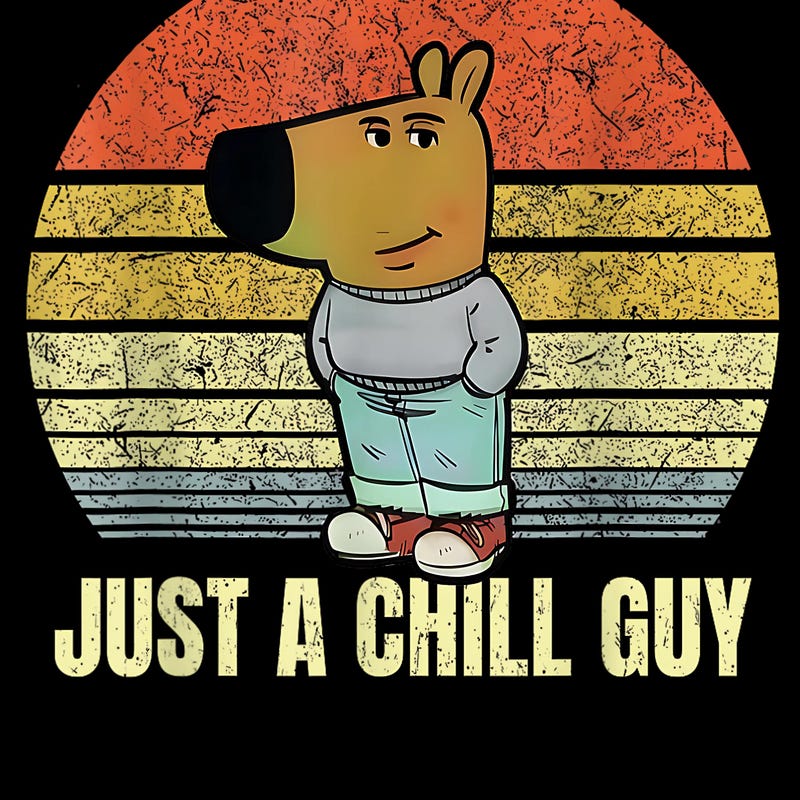 Chill Guy Meme Sticker - Etsy
