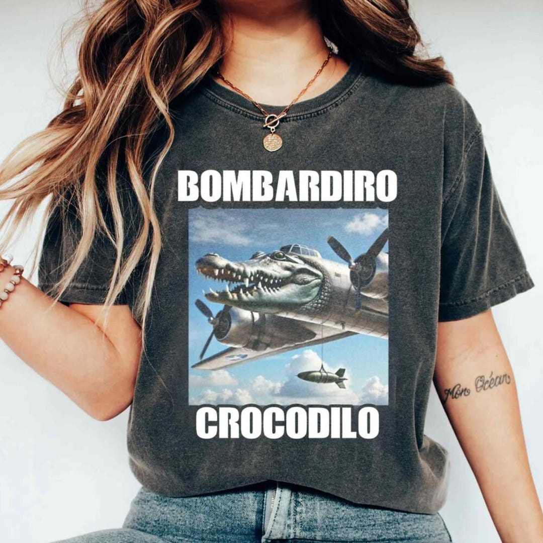 Bombardino Crocodilo Shirt, Funny Brain Rot Sweatshirt, Meme Shirt ...