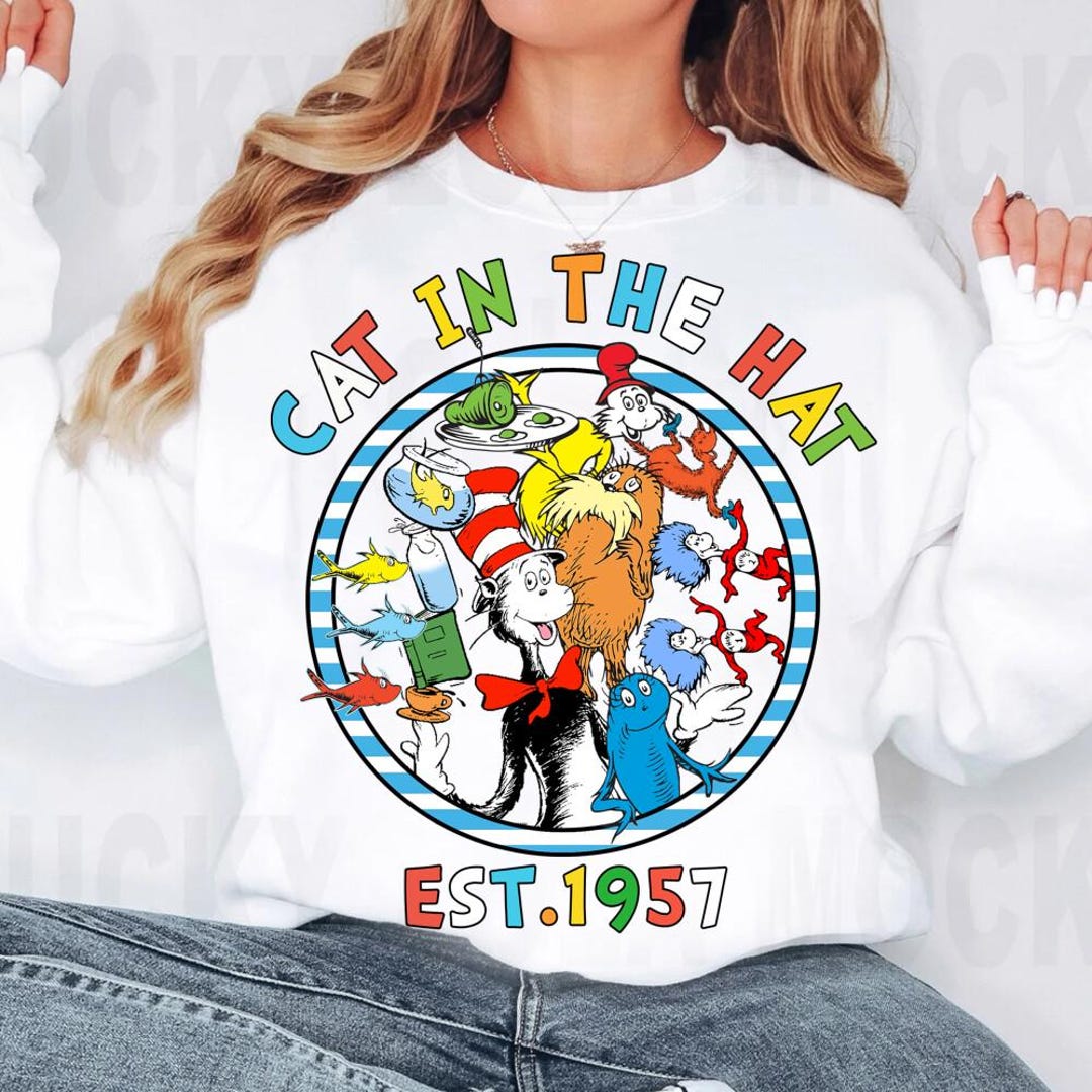 Cat in the Hat Dr Seuss Png, Thing 1 Thing 2 Png, Teacher Png, Trending ...