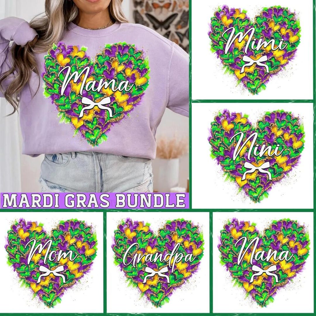 Bundel Mama Mardi Gras Png, Mimi Mardi Gras Png, Mardi Gras Sublimation ...