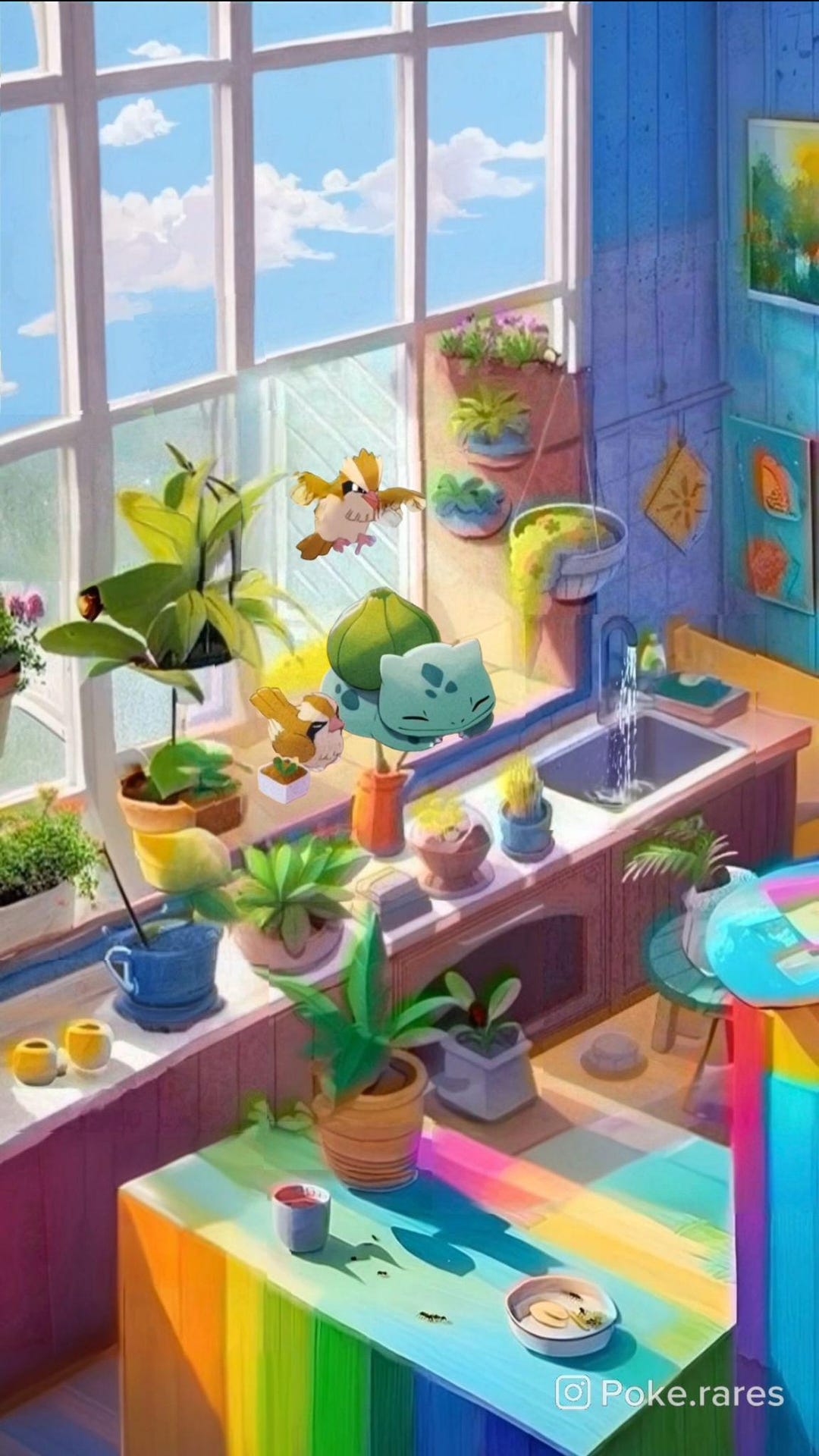 Bulbasaur Stellar Crown Animation Digital Wallpaper high Definition ...