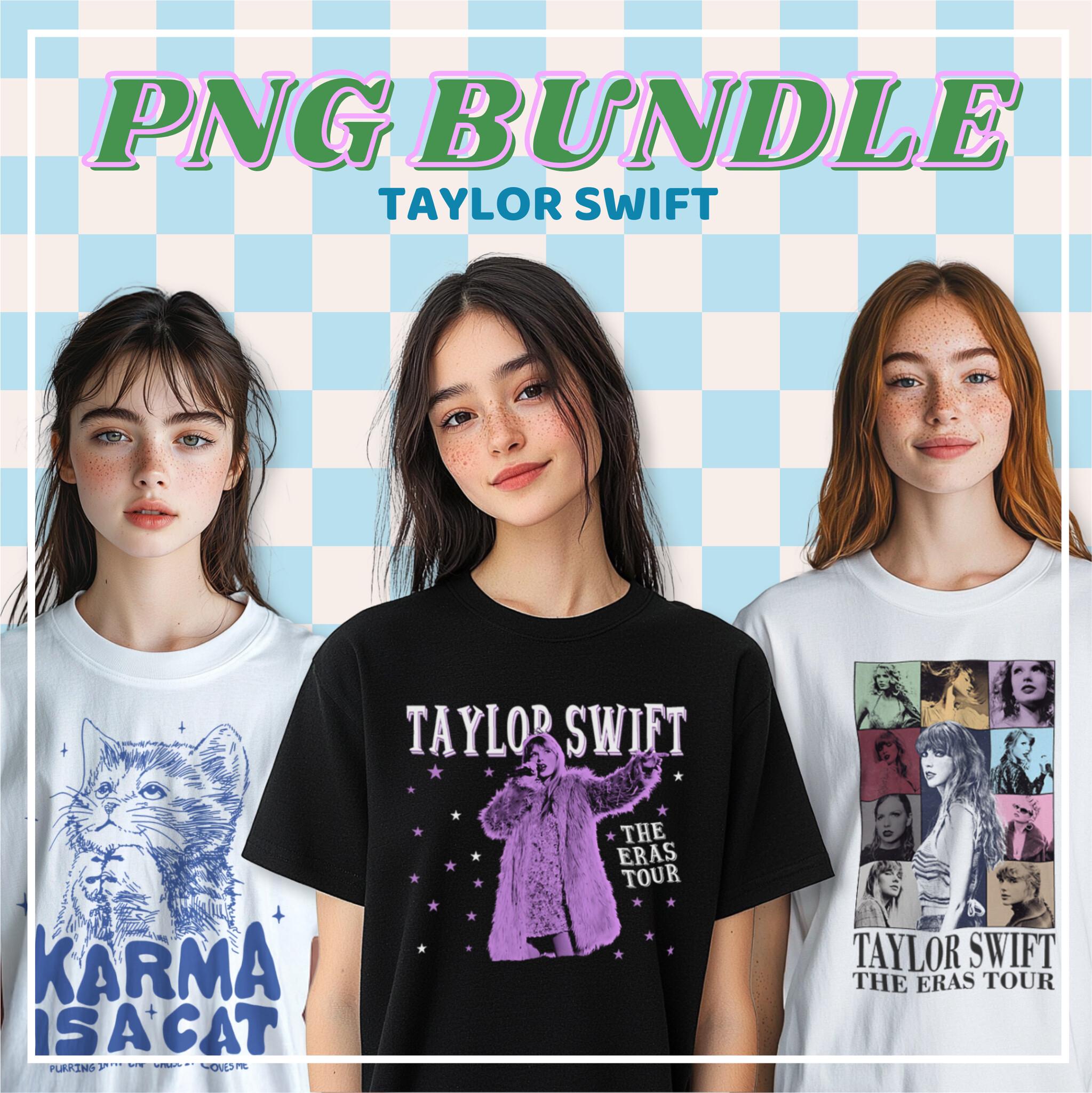 Taylor Swift Bundle Png Set 20 T-shirt Clipart Bootleg Design the Eras ...