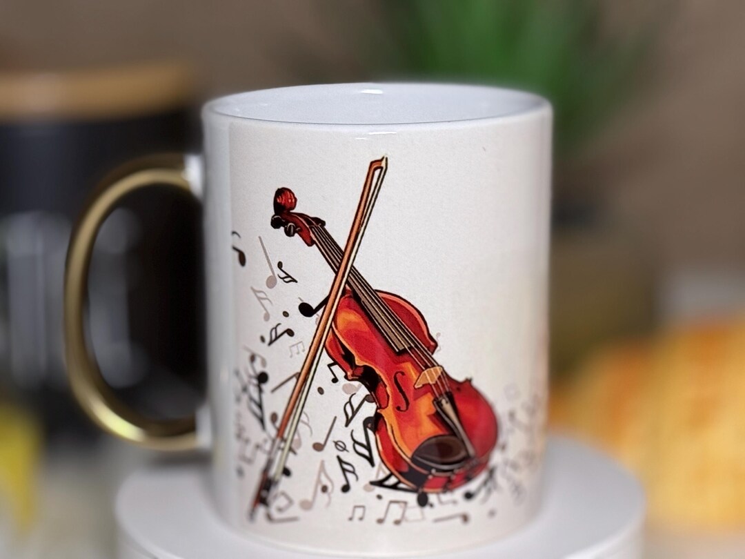 Violin Mug – Classical Music Mug – Musician Gift – Violinist Gift Idea ...