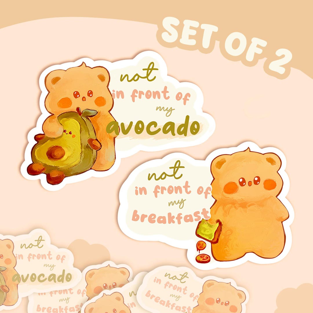 Cute Teddy Bear Stickers Set | Funny Waterproof Vinyl Decals | 3x3 ...