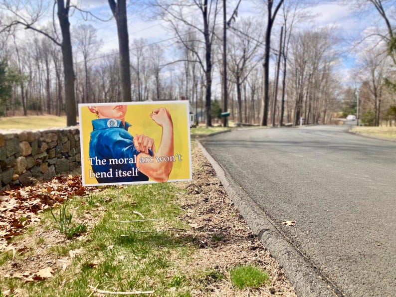 Bend the Moral Arc Democratic Double-sided Protest & Lawn Sign for ...