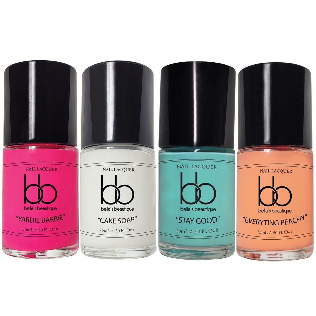 Bella's Beautique as A Good Gyal 4 PACK, BB Longwear Nail Polish, Salon ...