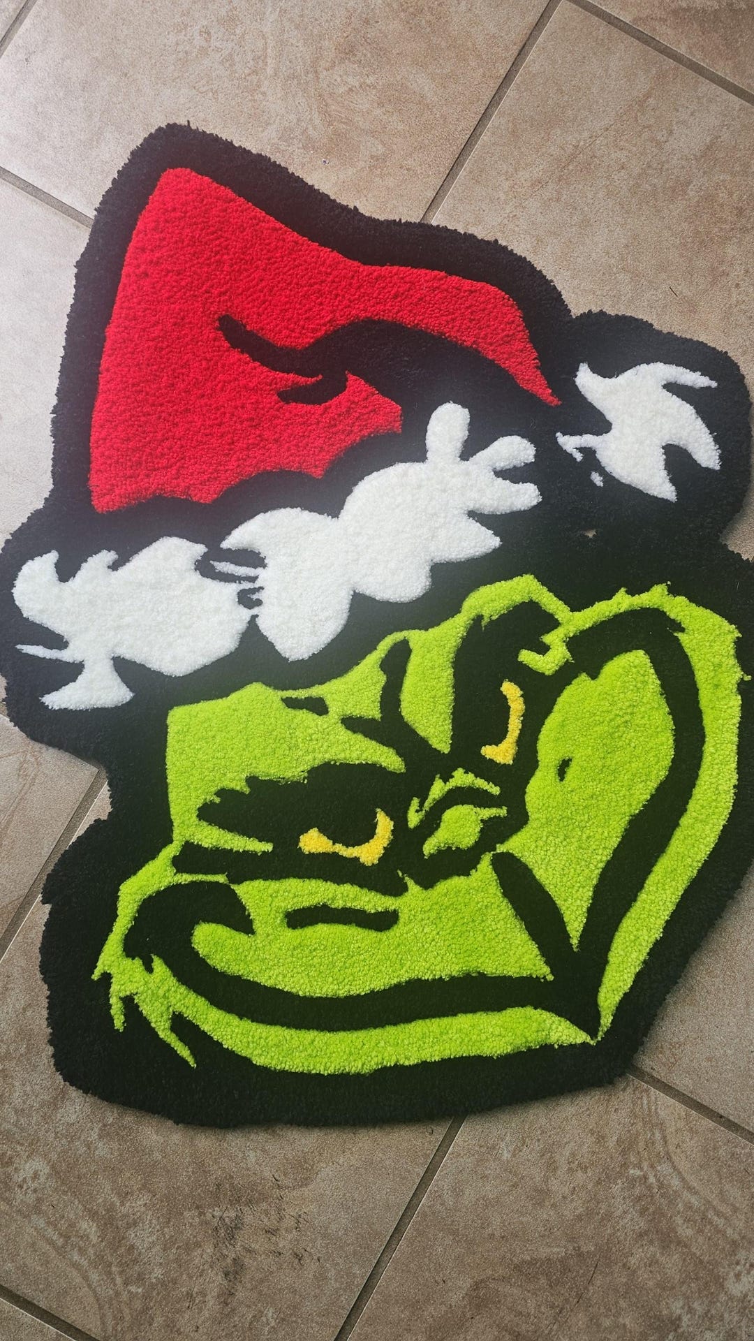 The Grinch Tufted Rug, Wall Decor - Etsy