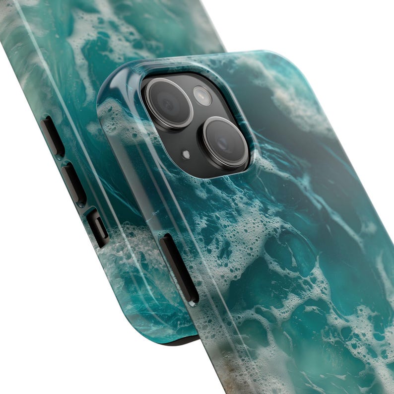 Water & Seashells Beach Phone Case, Ocean Waves Sand Sun Surf, Florida ...