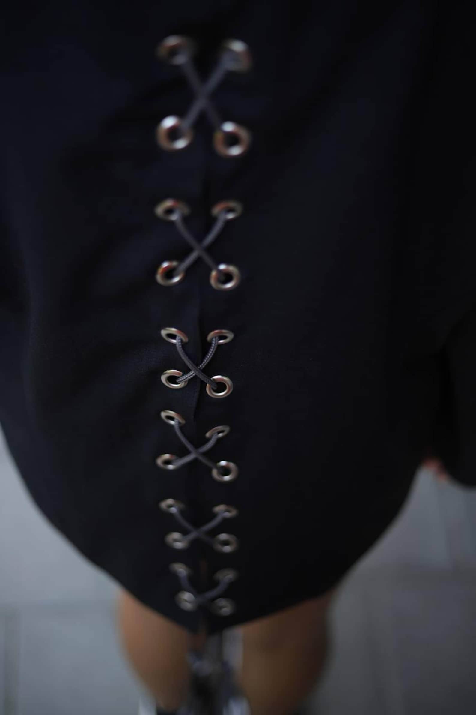 Upcycled Blazer | Handmade Eyelet Lace-up Back, Reworked Jacket - Etsy