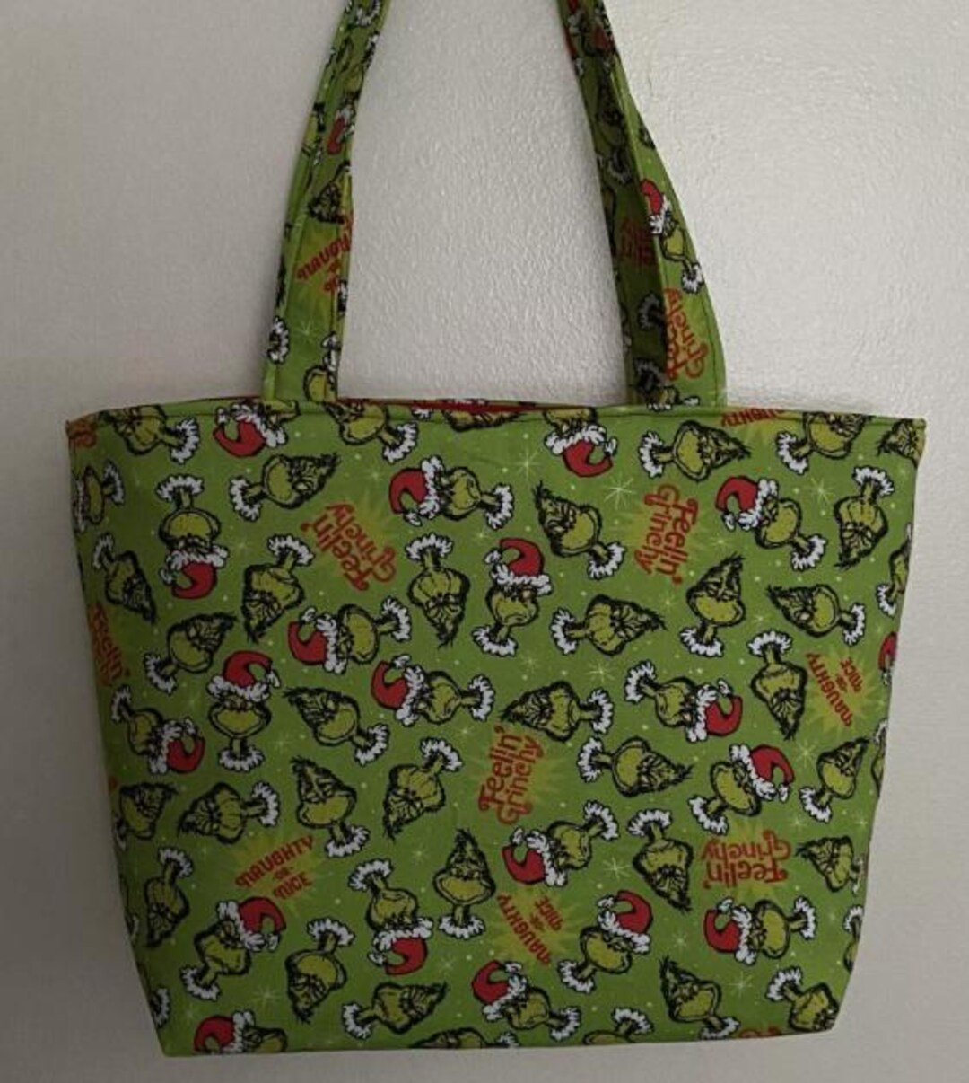 Handmade Christmas Grinchmas Seuss Grinch Tote Purse Bag - Etsy