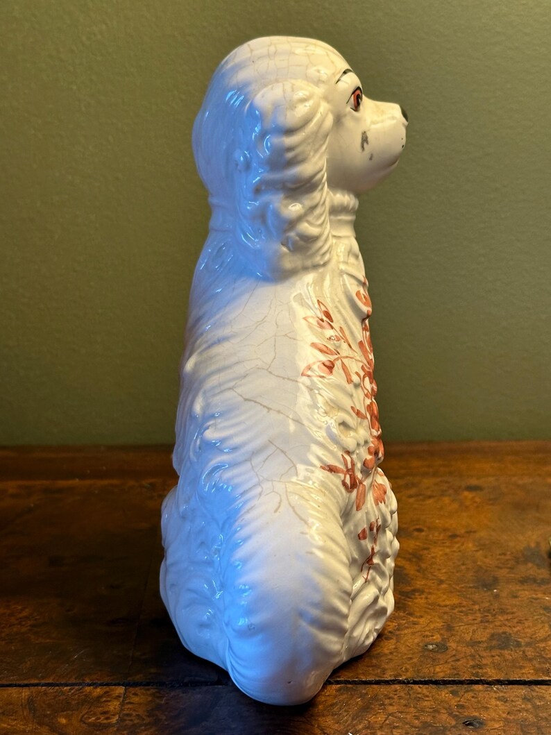 Vintage Italian Staffordshire Style Handpainted King Charles Spaniel ...