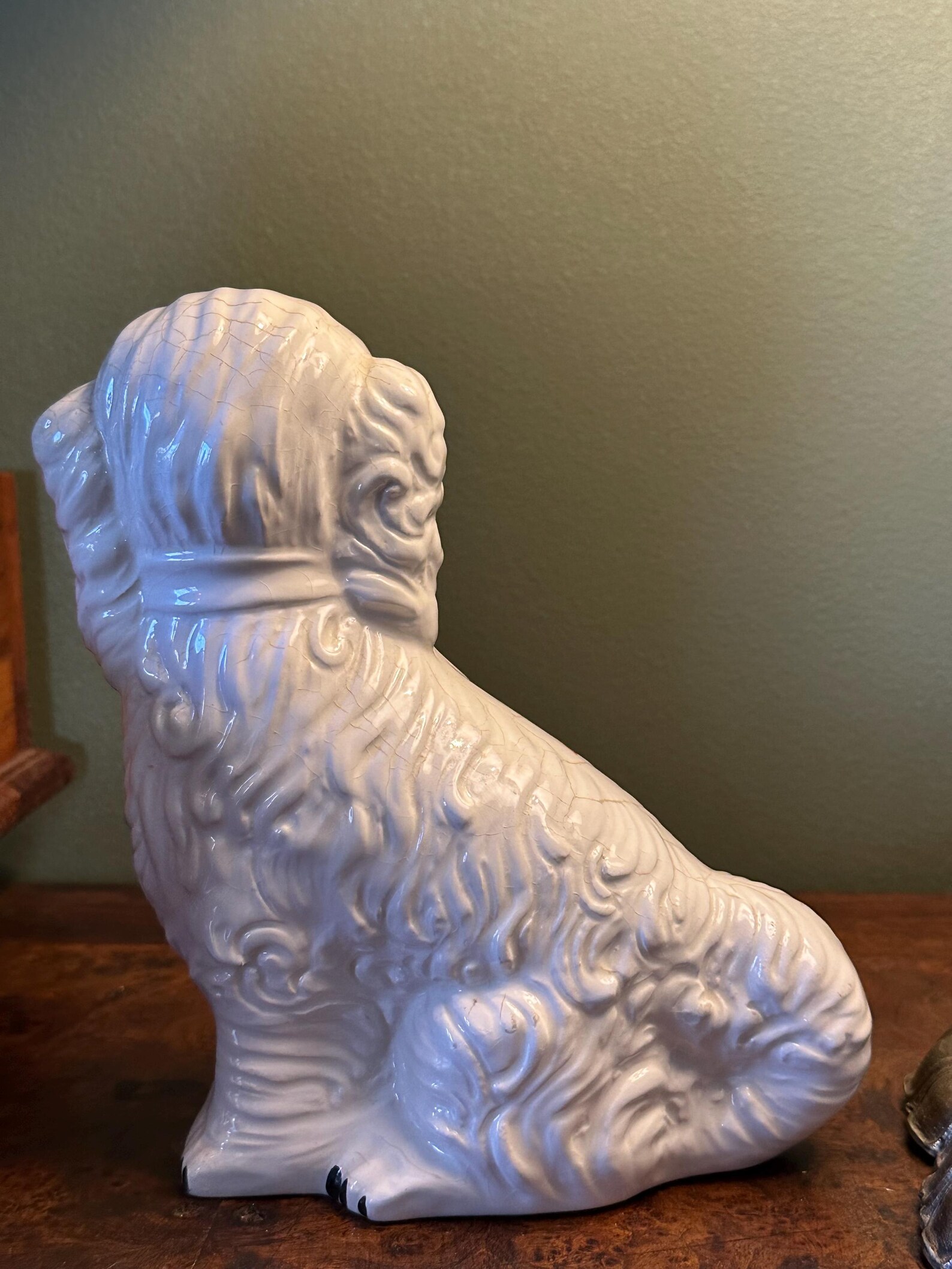 Vintage Italian Staffordshire Style Handpainted King Charles Spaniel ...