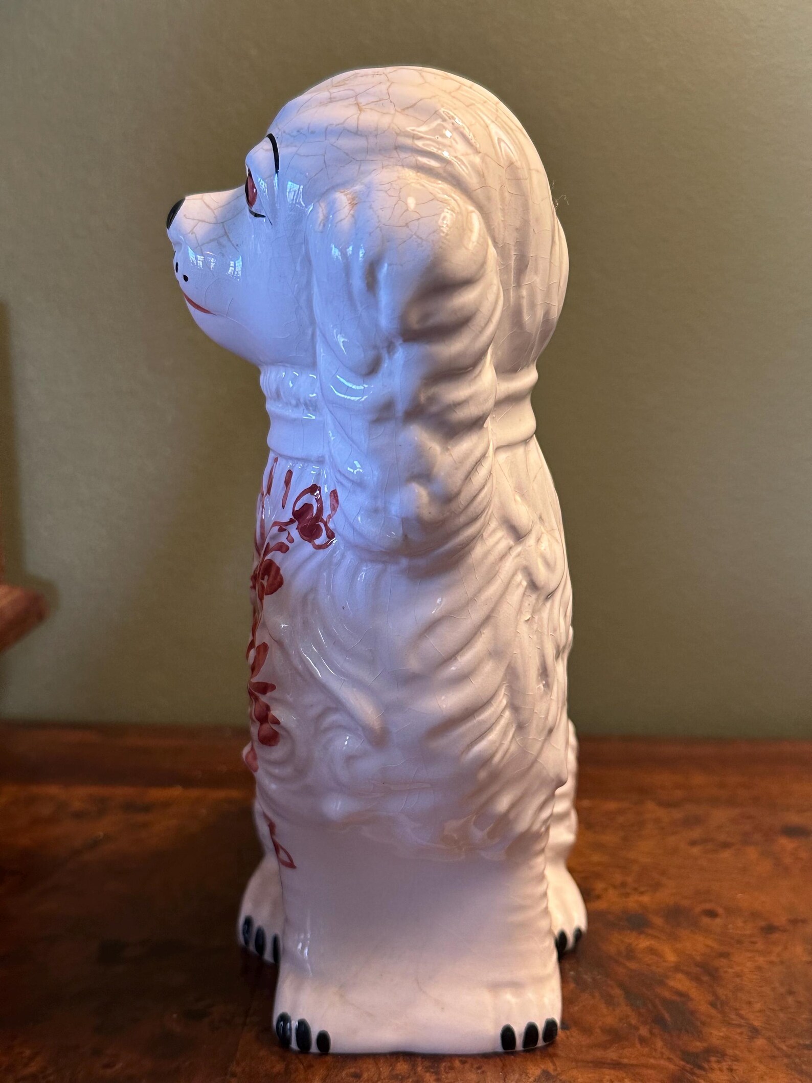 Vintage Italian Staffordshire Style Handpainted King Charles Spaniel ...
