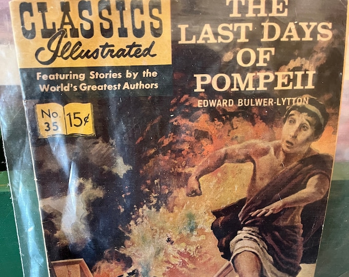 Classics Illustrated Comic last Days of Pompeii, 35, July 1966 - Etsy