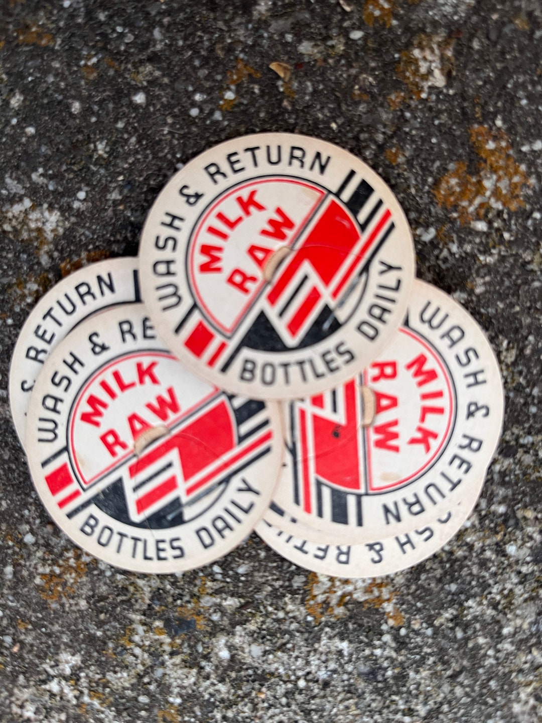 Vintage Milk Dairy Caps, Milk Bottle Caps, Assortment - Etsy