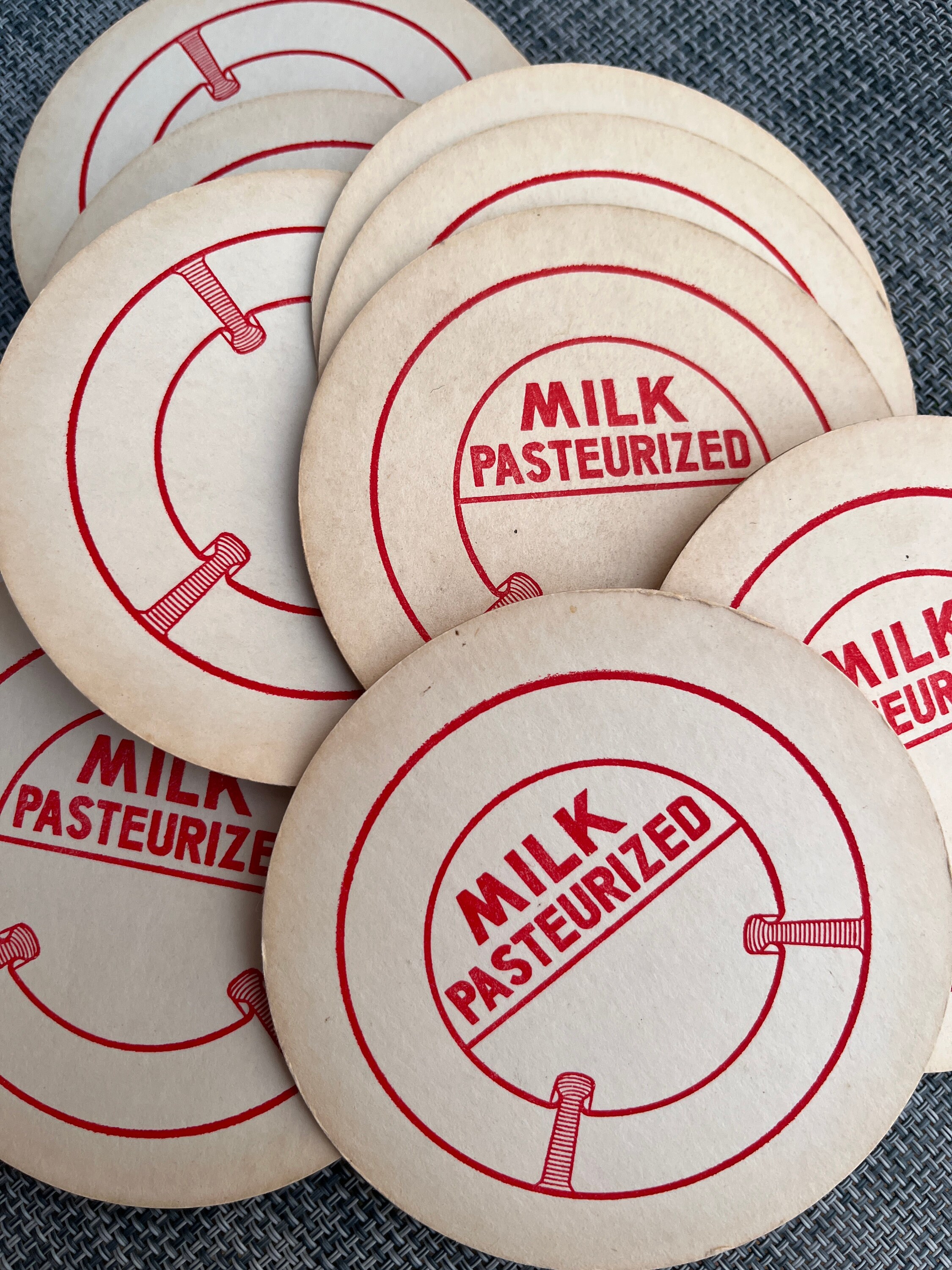 RARE Vintage, Large Milk Dairy Caps, Can Lids - Etsy