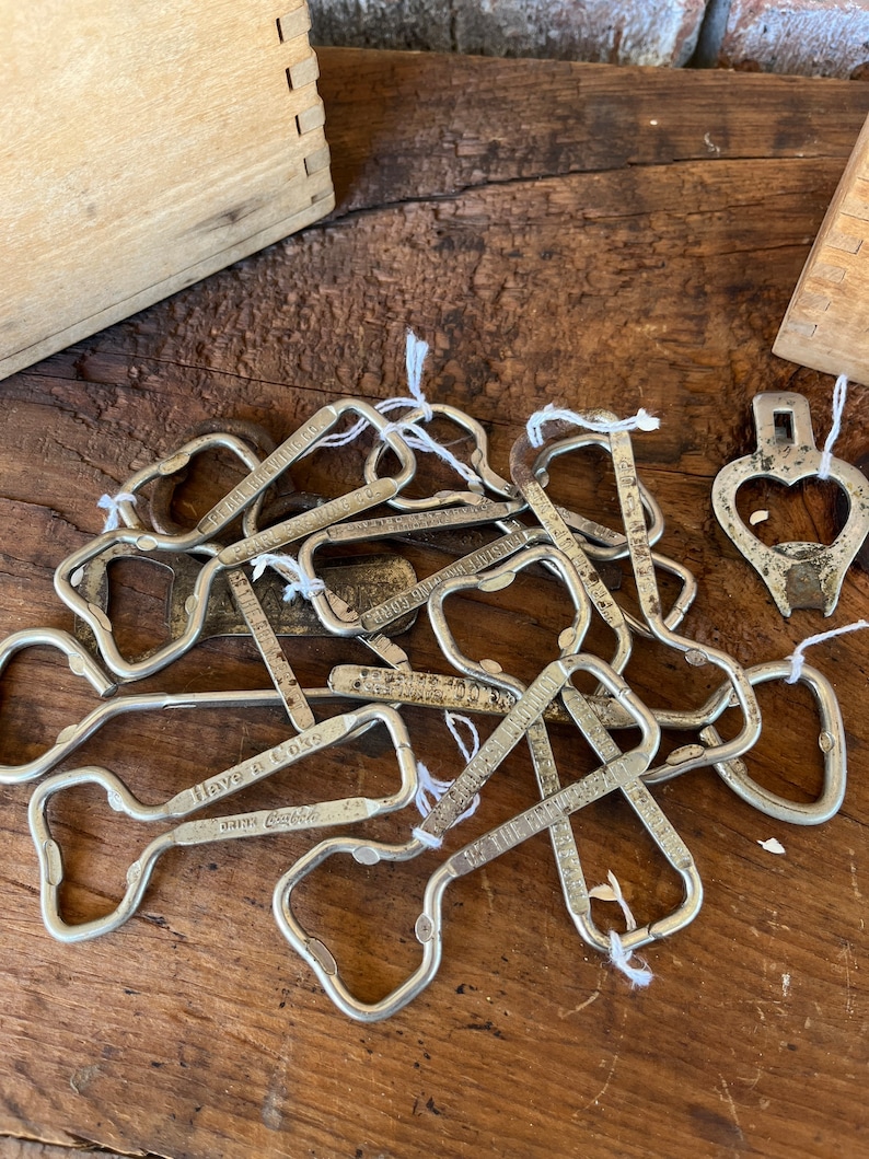 Metal Bottle Openers, Vintage, Beer Bottles, Soda Bottles, Assorted - Etsy