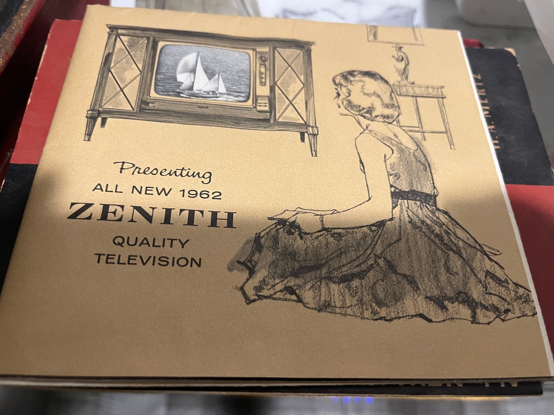 Zenith Television Brochure, Advertisement, 1962, Vintage - Etsy