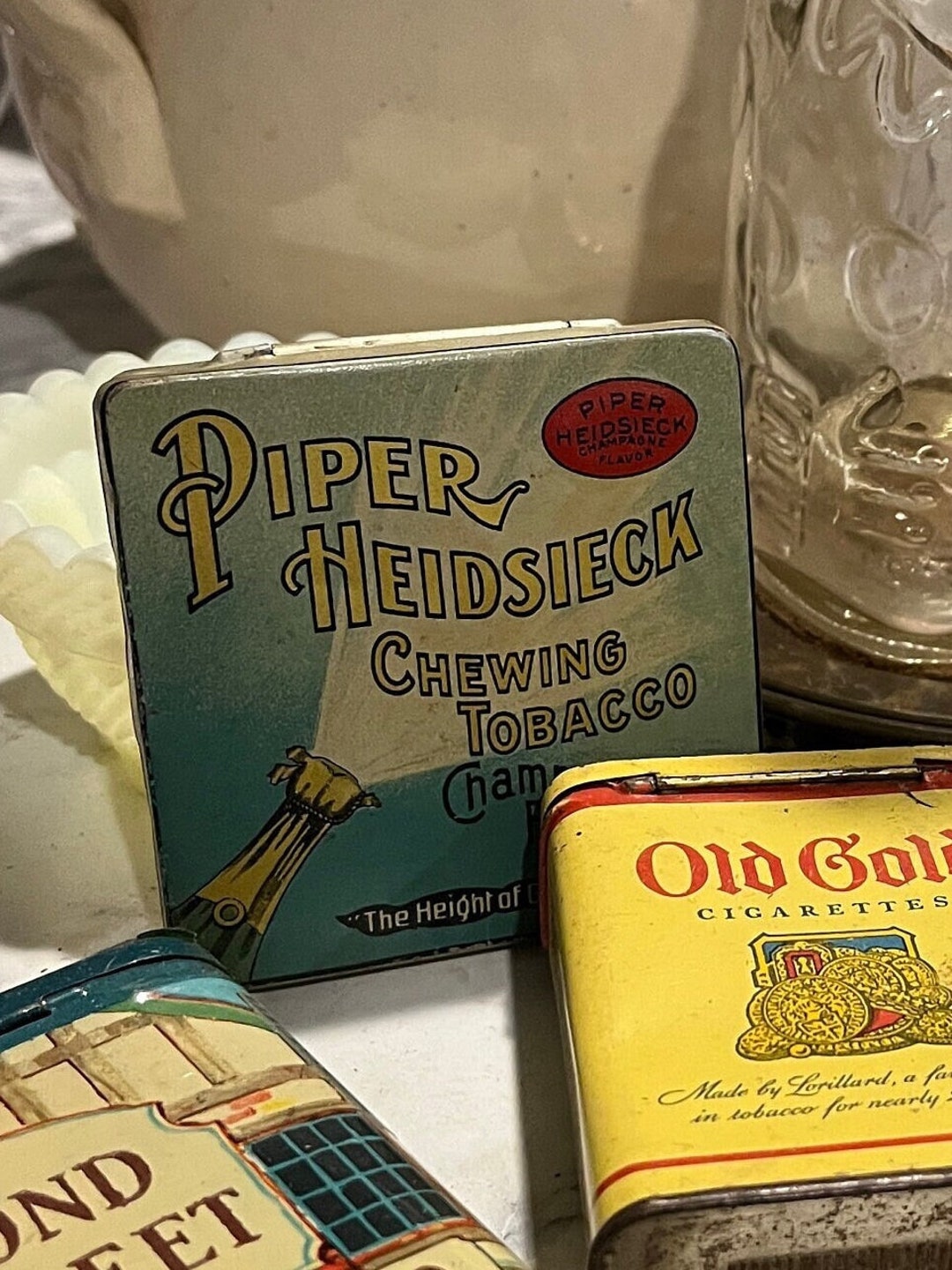 Piper Heidsieck Chewing Tobacco Tin, Vintage, 1930s, Champagne Tobacco ...