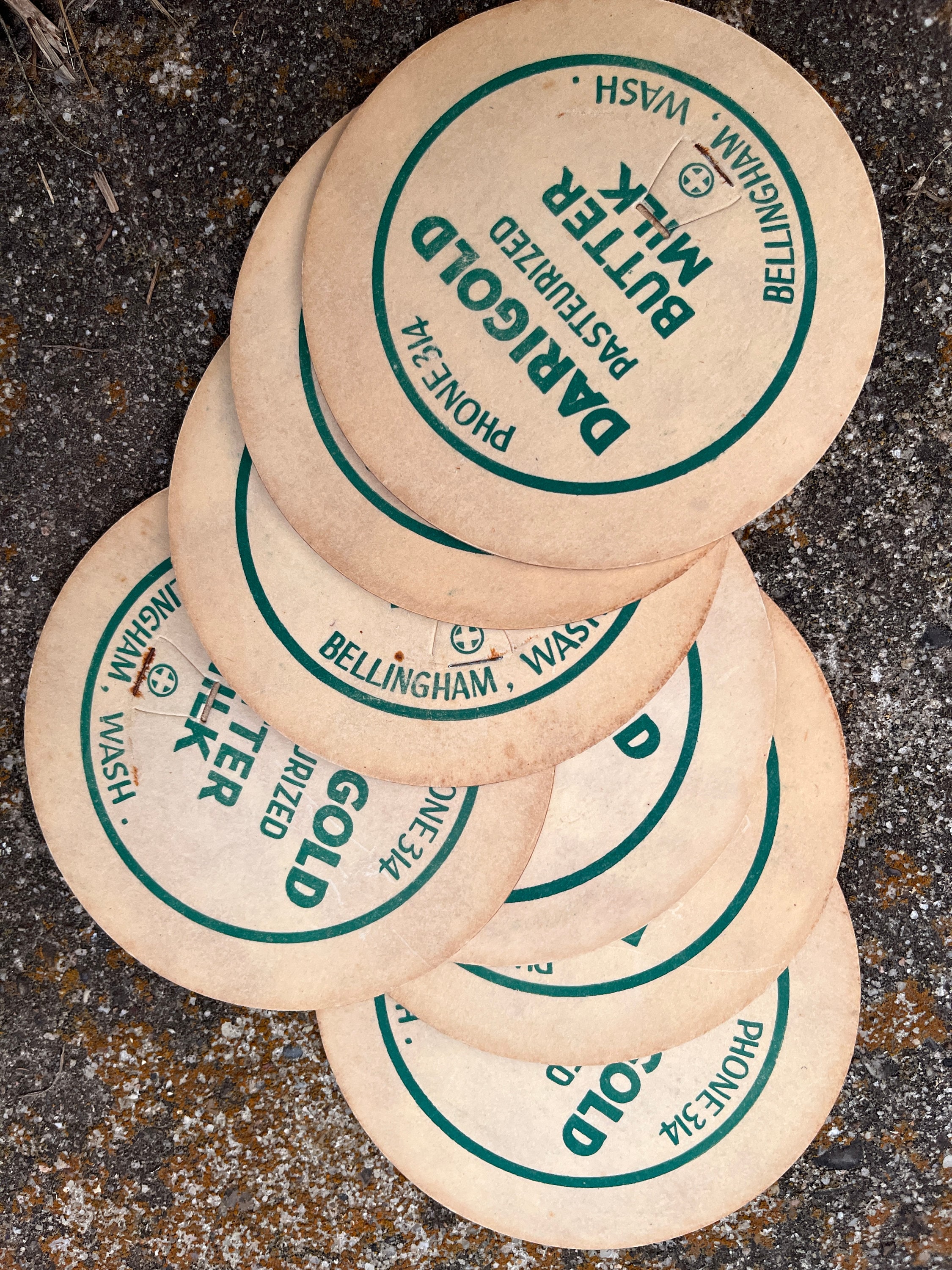 Vintage Milk Dairy Caps, Milk Bottle Caps, Assortment - Etsy