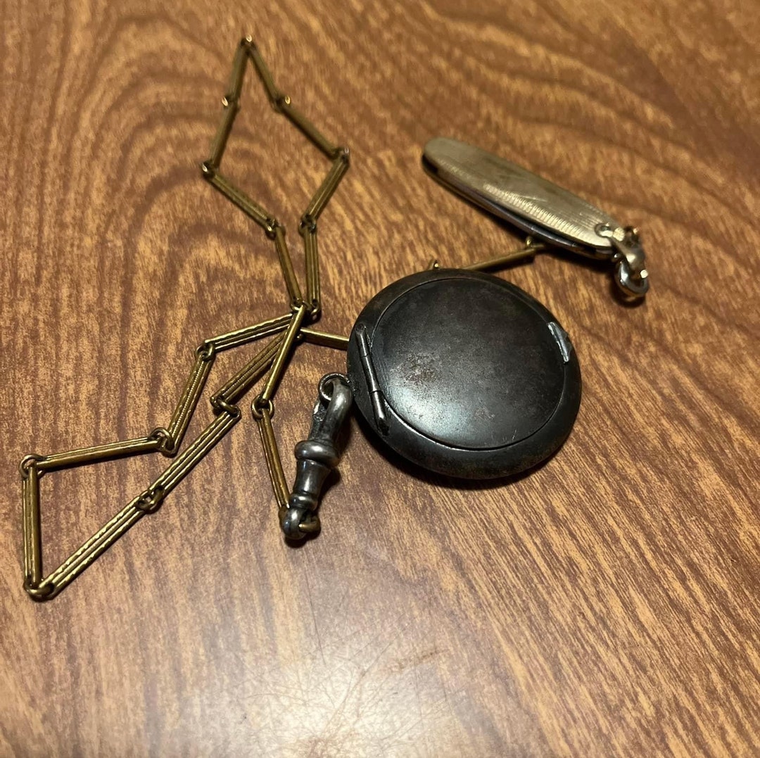 Victorian Pocket Locket, Rouge, Snuff Locket, Pocket Knife, Vintabe - Etsy