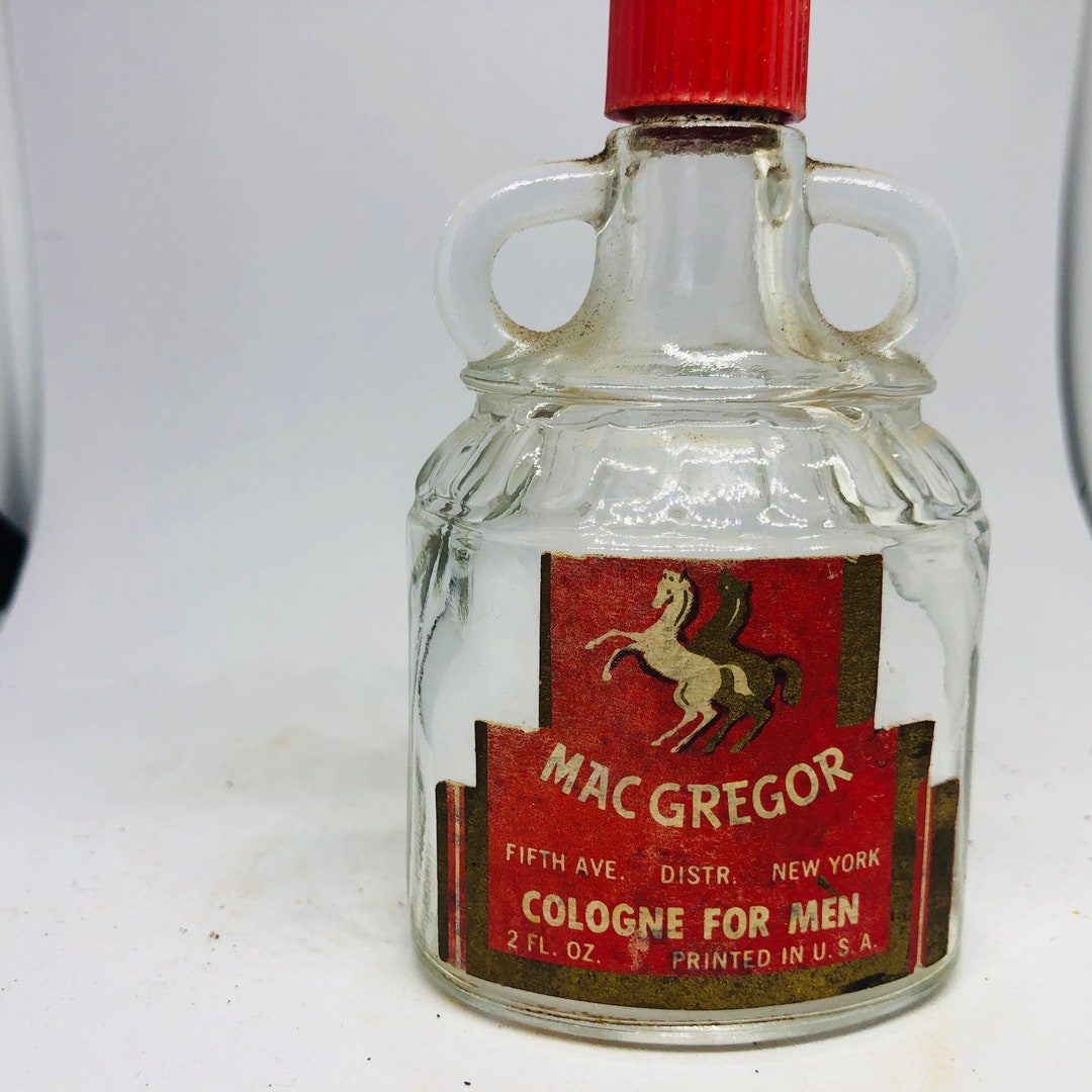 Macgregor 2 Oz. Glass Cologne Bottle, With Lid, Vintage - Etsy