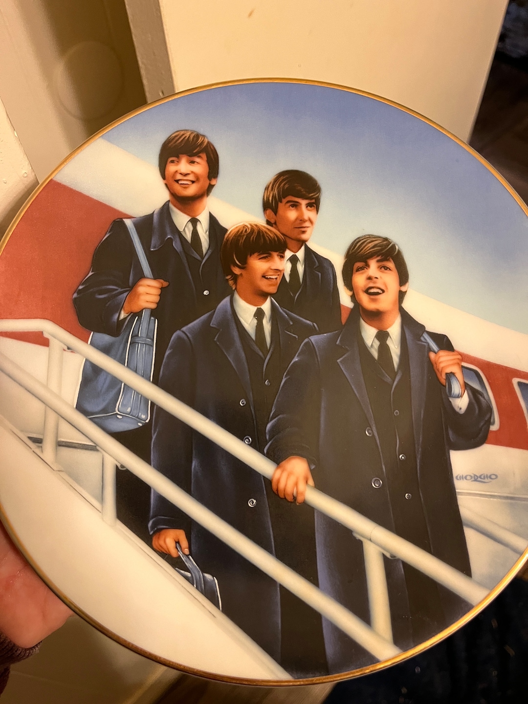 Beatles Collectible Plate Set, Vintage, Delphi, 8 Pc Series, Display ...