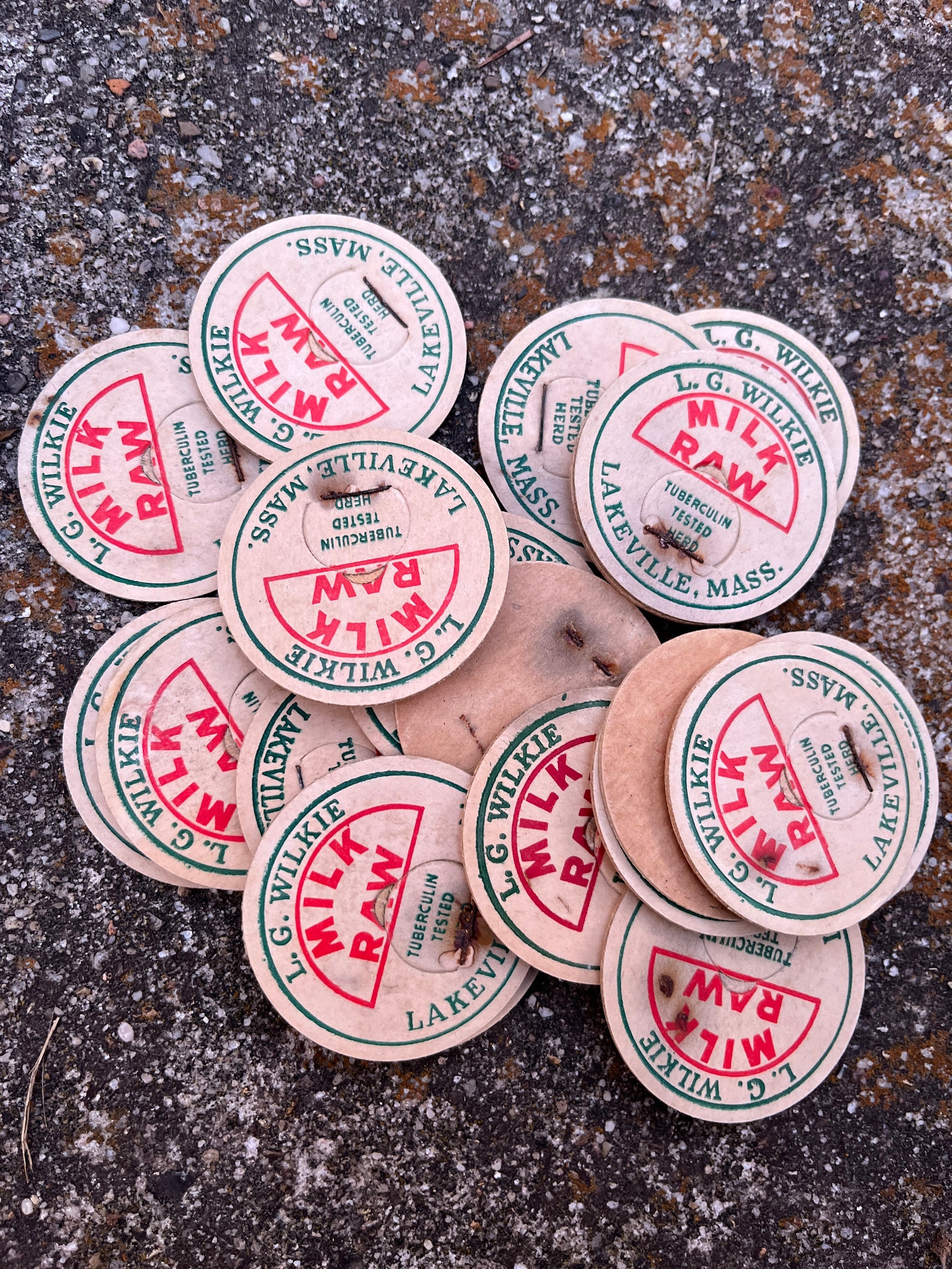 Vintage Milk Dairy Caps Milk Bottle Caps Assortment - Etsy