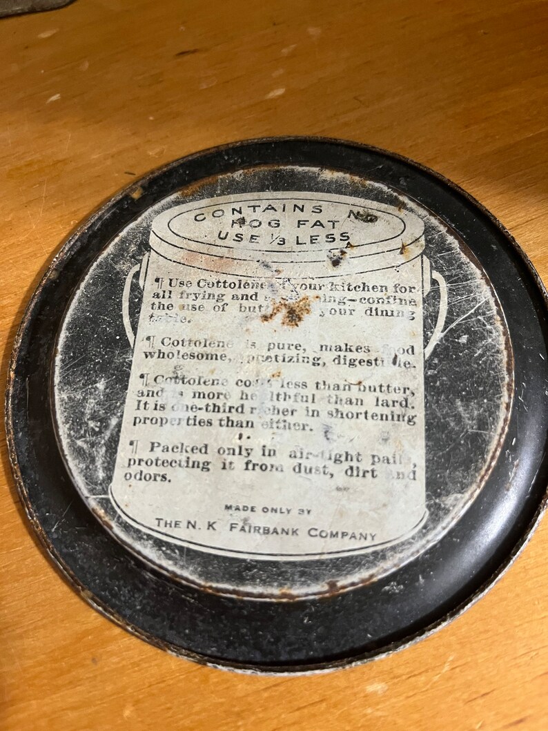 Cottolene Shortening Vintage Tip Tray, Metal Tray, Advertising - Etsy