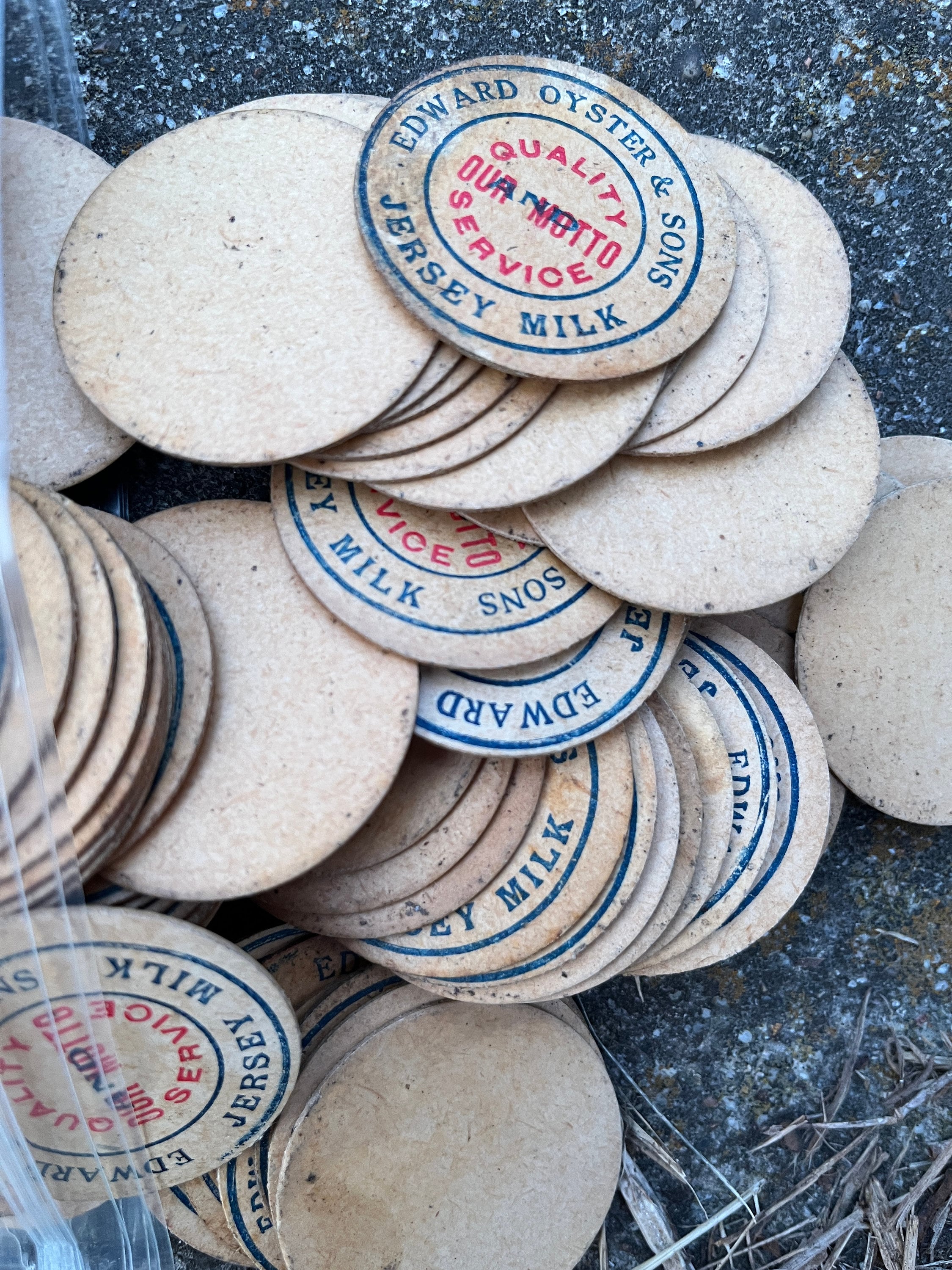 Vintage Milk Dairy Caps Milk Bottle Caps Assortment - Etsy
