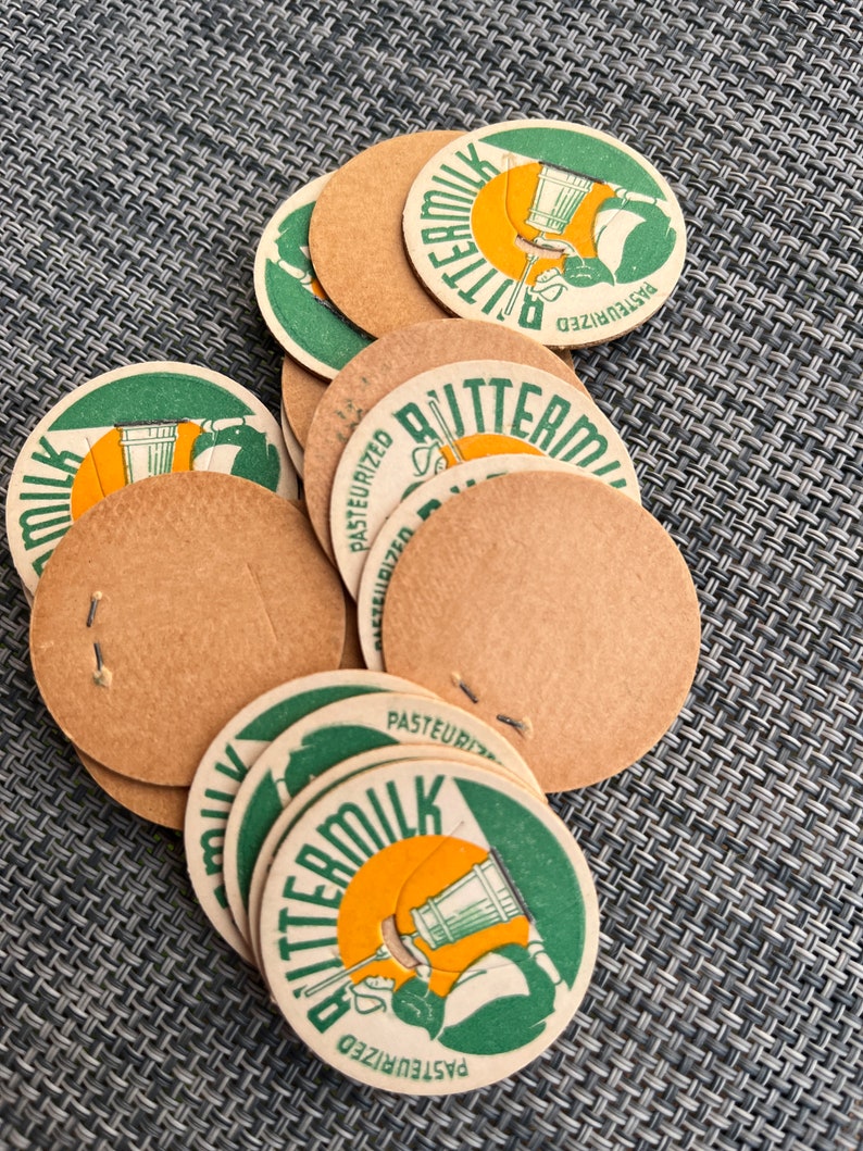 Vintage Milk Dairy Caps, Milk Bottle Caps, Assortment - Etsy