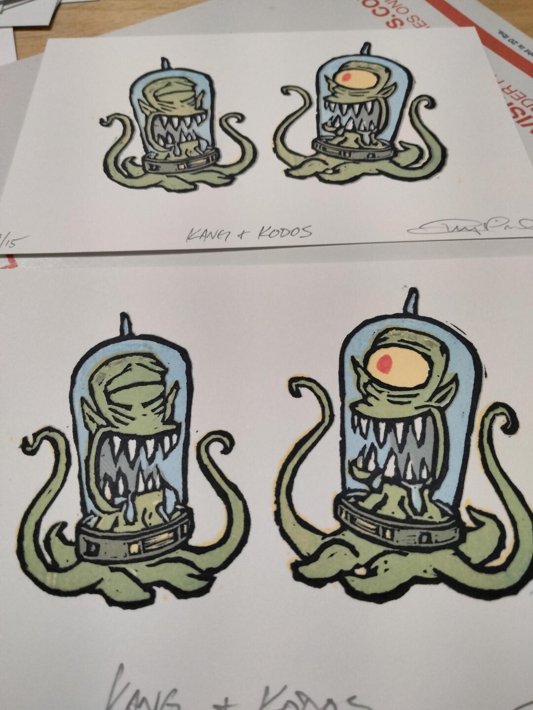 Kang and Kodos (the Simpsons) Reduction Print - Etsy