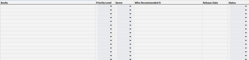 Basic Book Tracker Spreadsheet Summary Dashboard | Reading Log | TBR ...